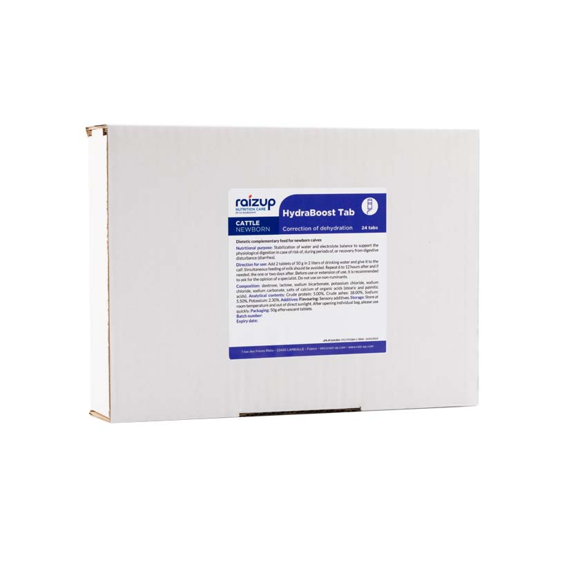 HydraBoost Tab for dehydrated calves - Raizup Nutrition Care